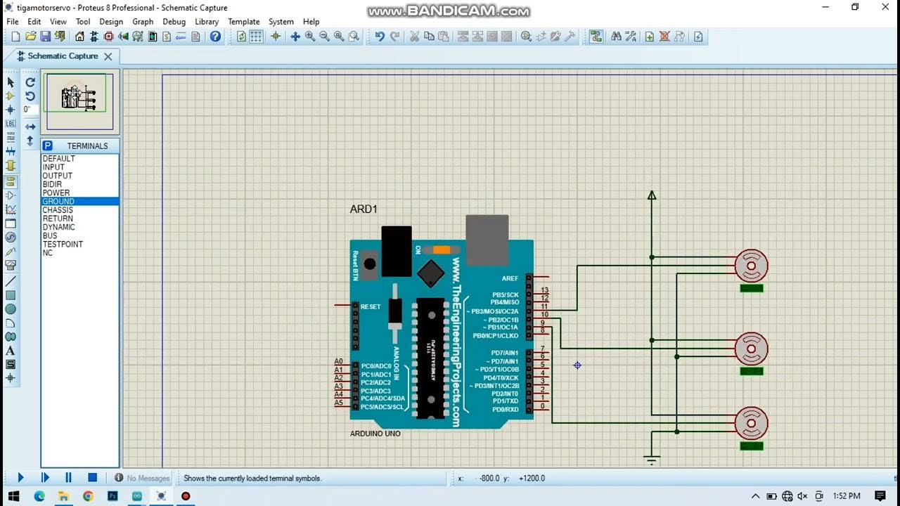 Tutorial Simulasi Arduino Uno dengan Motor Servo pada Apliasi Proteus - YouTube