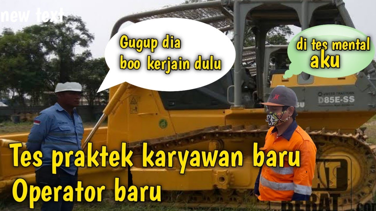 P2h dan praktek kerja,operator Dozer 85 komatsu - YouTube