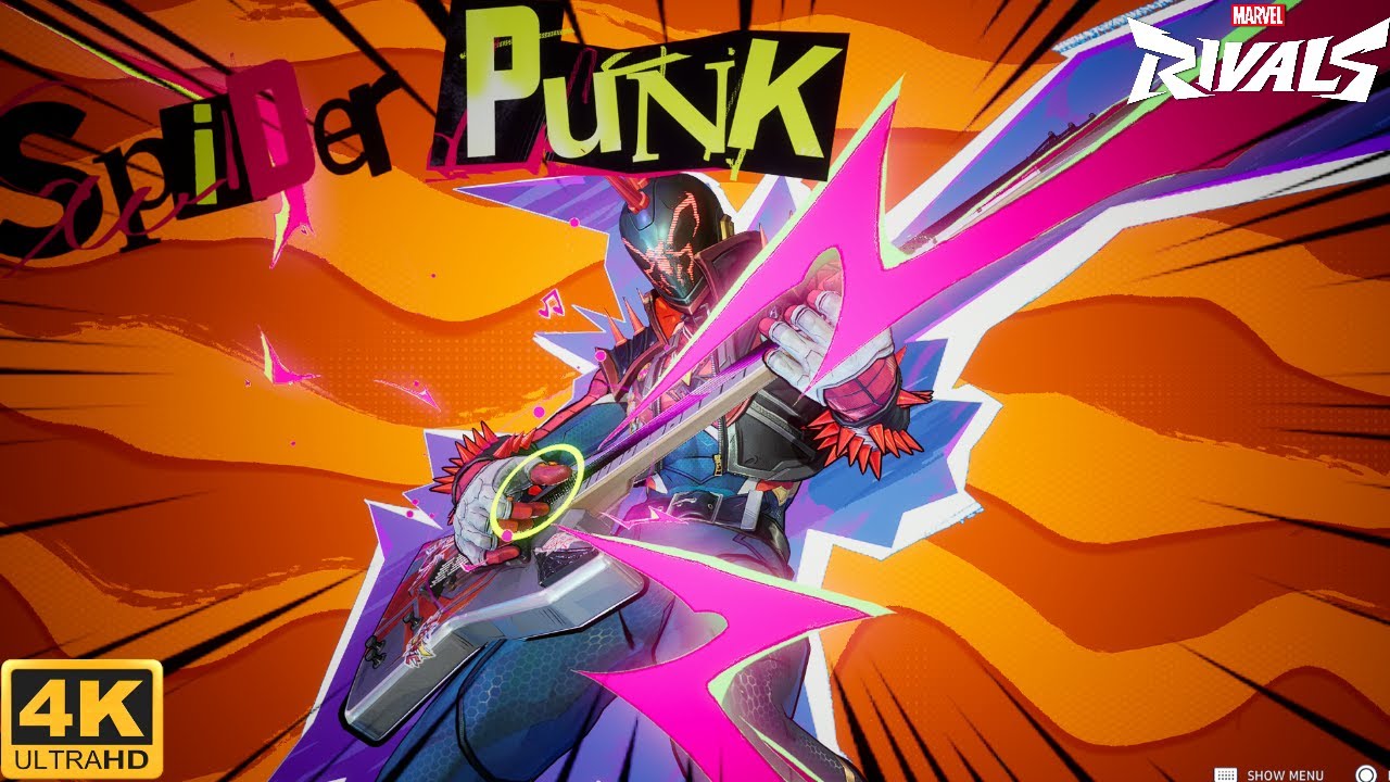 Spider-Punk 2099 Skin Gameplay - Marvel Rivals (4K 60FPS) - YouTube