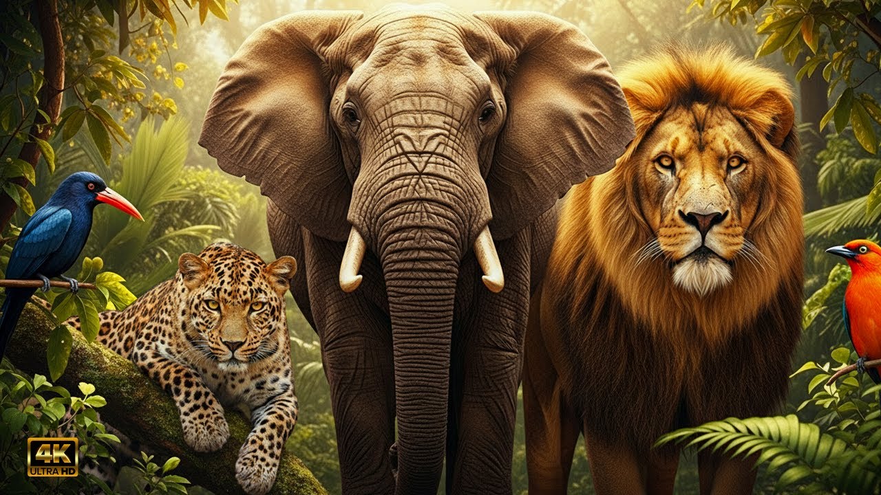 Amazon Ecology 4k: Wild Sounds of Rare Animals | Relaxing Nature Film ...