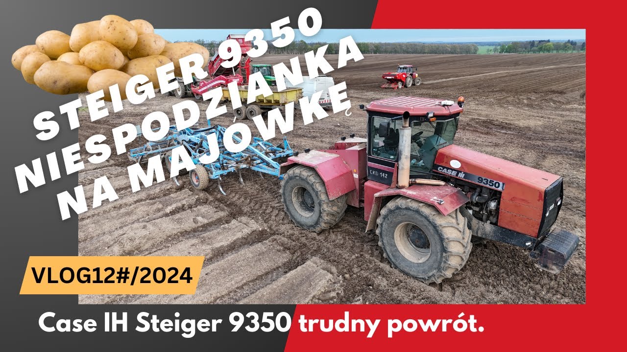 Ciągnik kupiony na złomie zablokował drogę. Case IH Steiger 9350. - YouTube