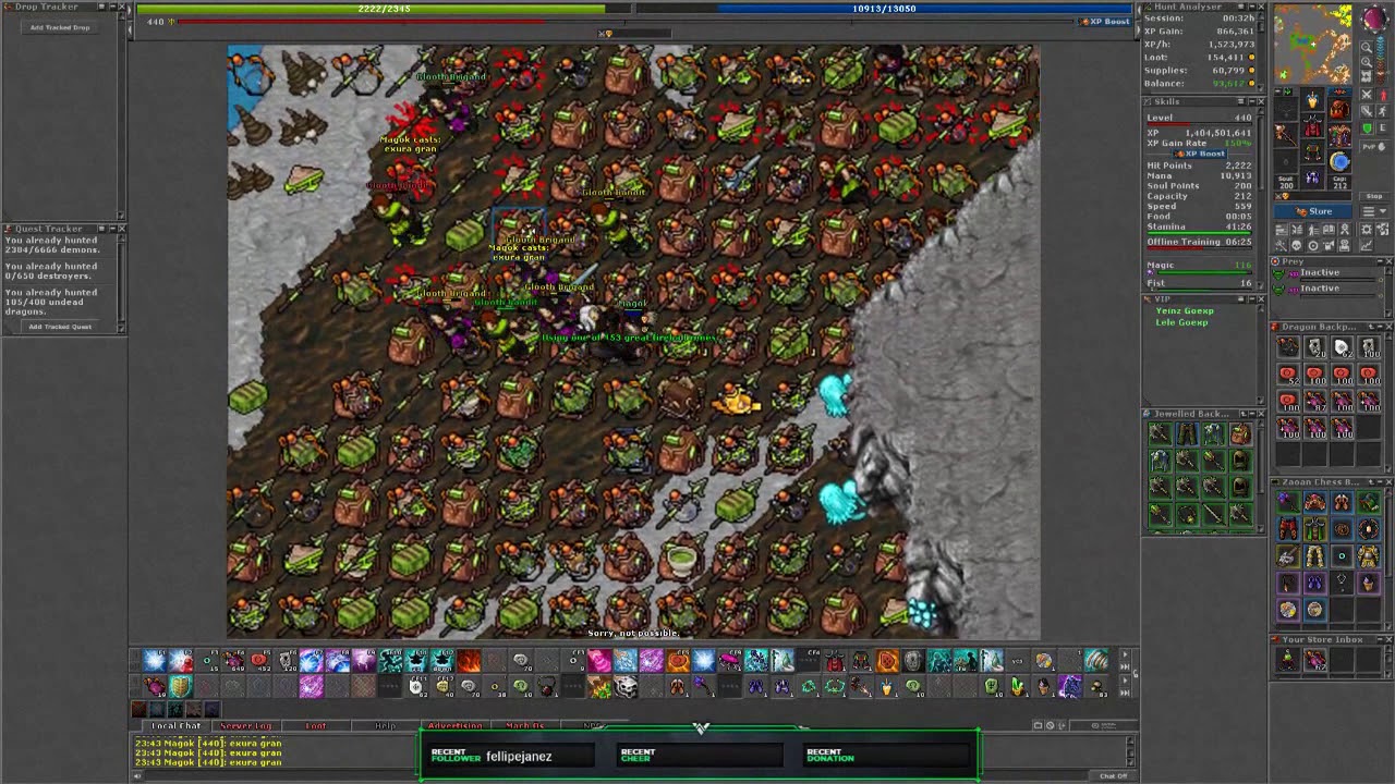 [Tibia] Hunt Glooth Bandit - MAKING MONEY - 200K IN 1 HOUR SOLO - http ...