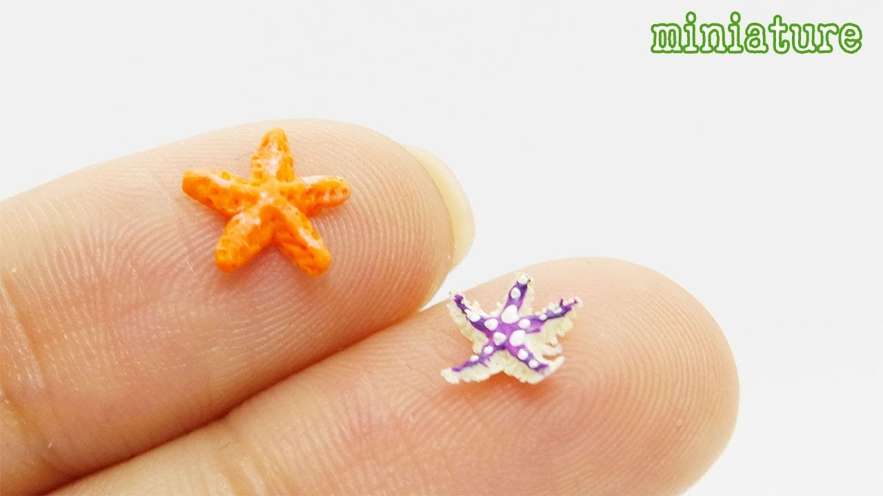 미니어쳐 불가사리 만들기 / miniature starfish tutorial - YouTube