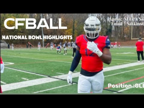 CFBALL National Bowl highlights Position : OLB/DE Agent : NFLPA Sandra ...