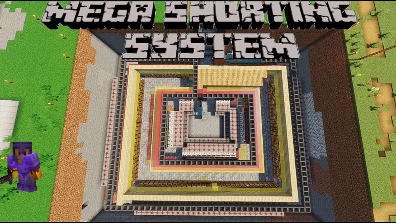 I build a mega shorting system in survival|| mega storage room - YouTube