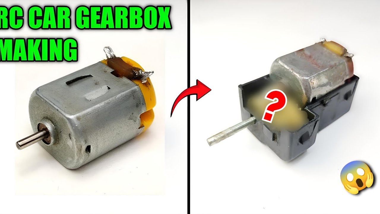 Rc car gearbox making | homemade gearbox - YouTube