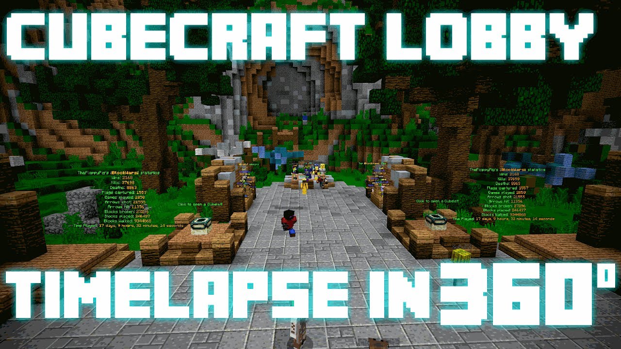 Cubecraft Blockwars Lobby Timelapse in 360° [4K] - YouTube