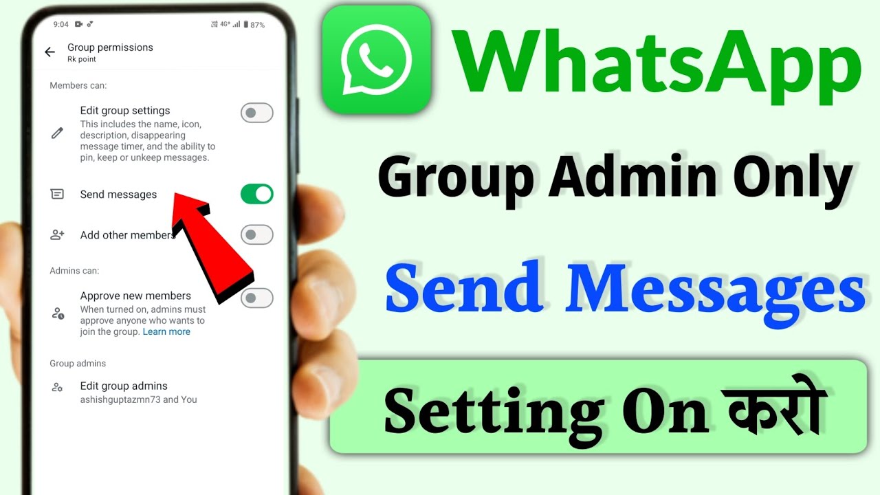 whatsapp group only admin can send messages | only admin can send message in whatsapp group ...