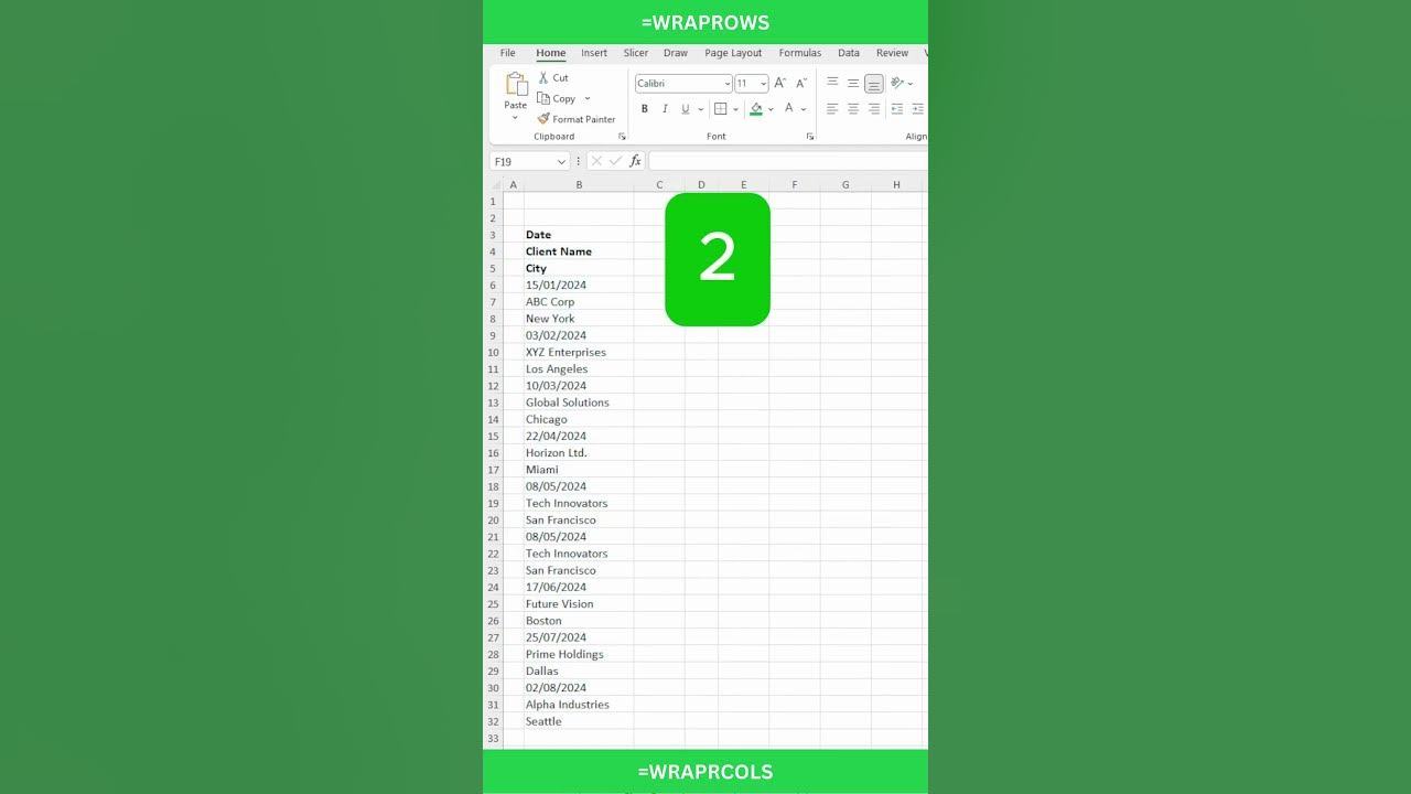 Using Wraprows and Wrapcols function in Excel to Organize data #shorts - YouTube