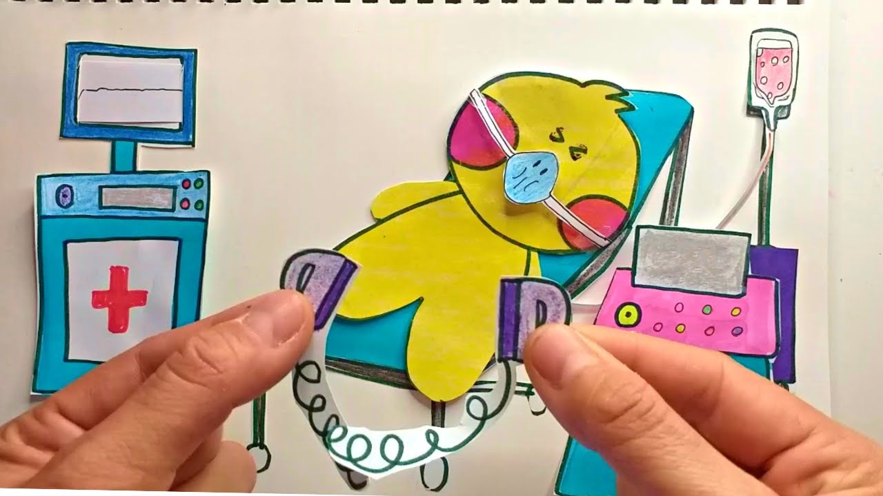 [💸paperdiy💸] Hospital💉플레이 병원 종이 | How to make paper Doctor Set 🩺 DIY ...