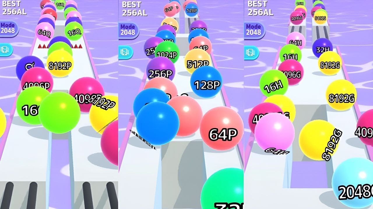 Ball Run 2048 📛 Infinity 8192AH 🎯 Best Mobile Gameplay Android, iOS ...