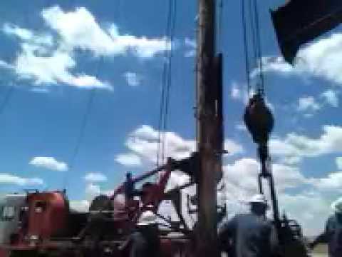 Running Tubing Kansas Service Rig - YouTube