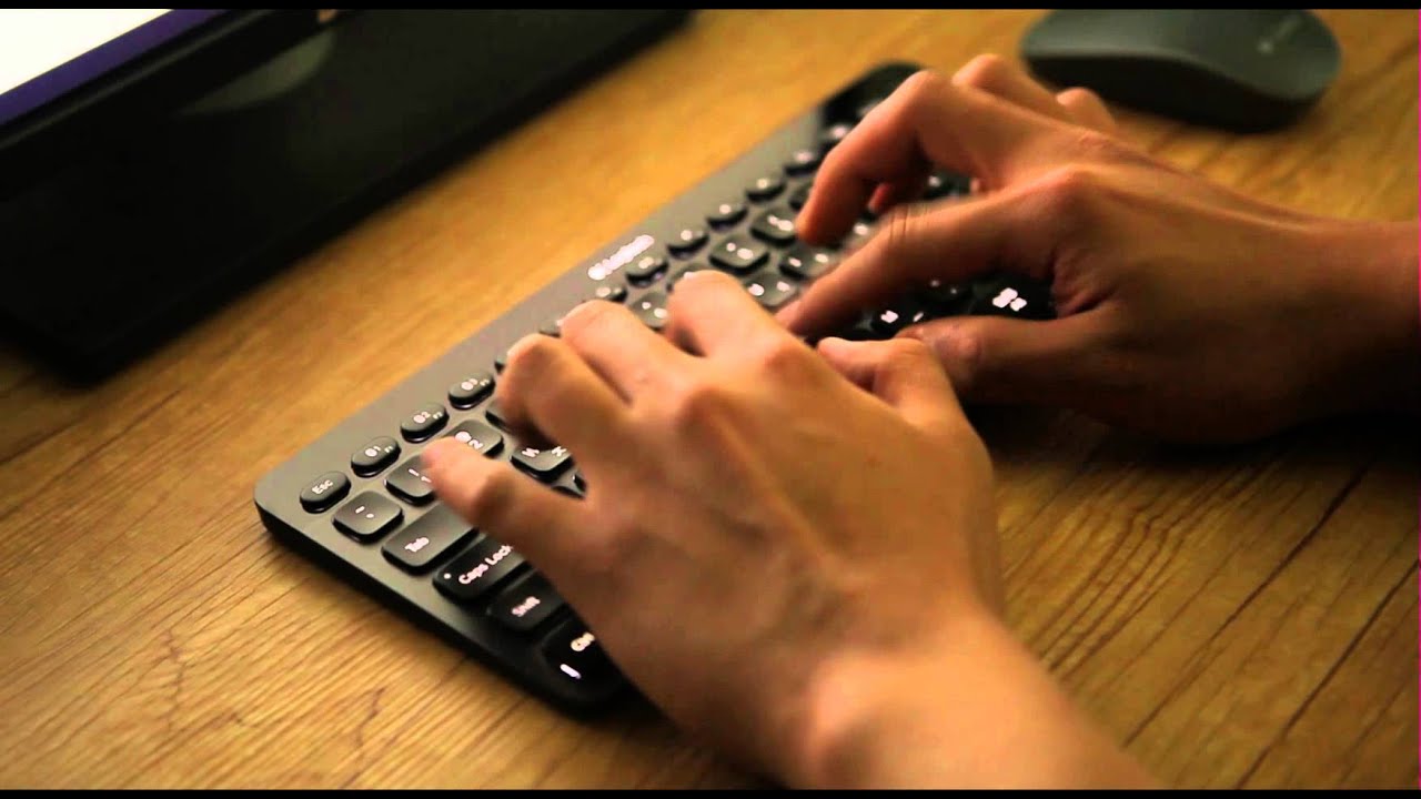 Logitech K810 Keyboard Backlight - YouTube