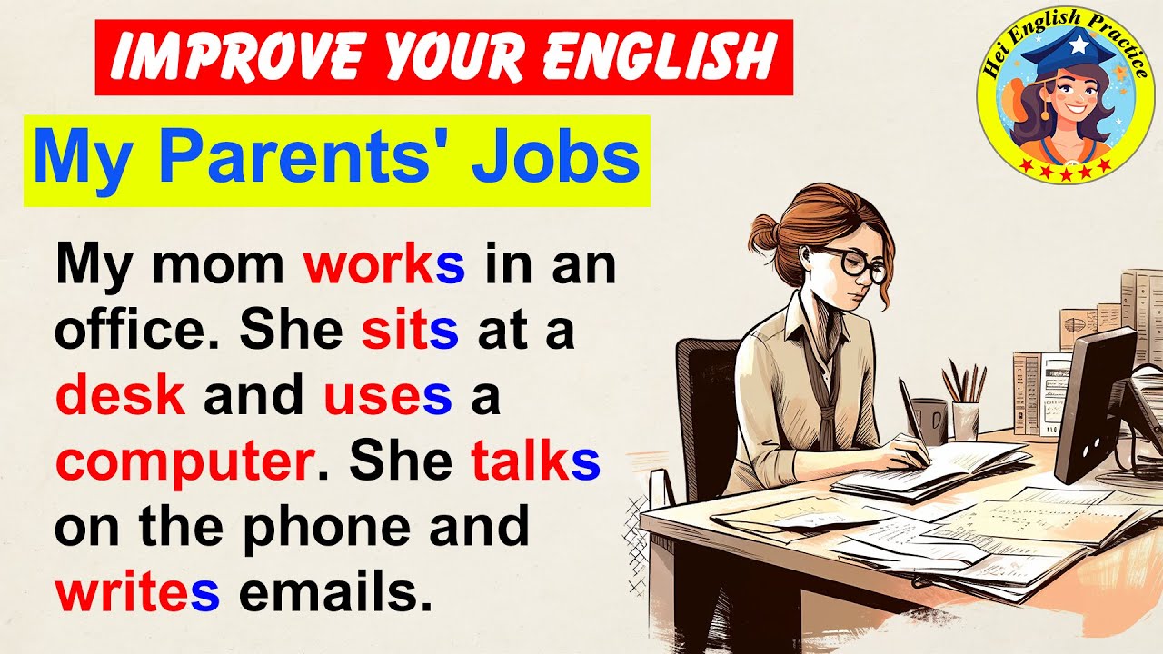 Improve Your English 🍀 My Parents' Jobs – Level 0 | Learning English ...