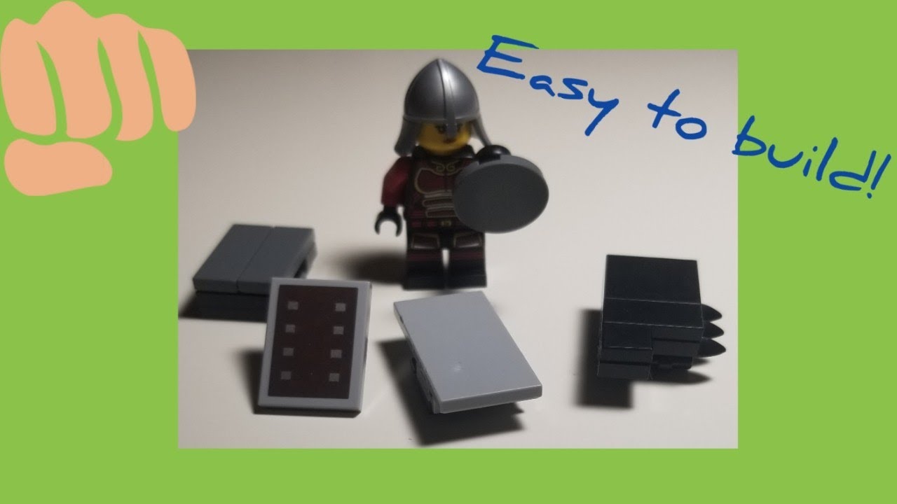 How to build 5 custom lego sheilds - YouTube