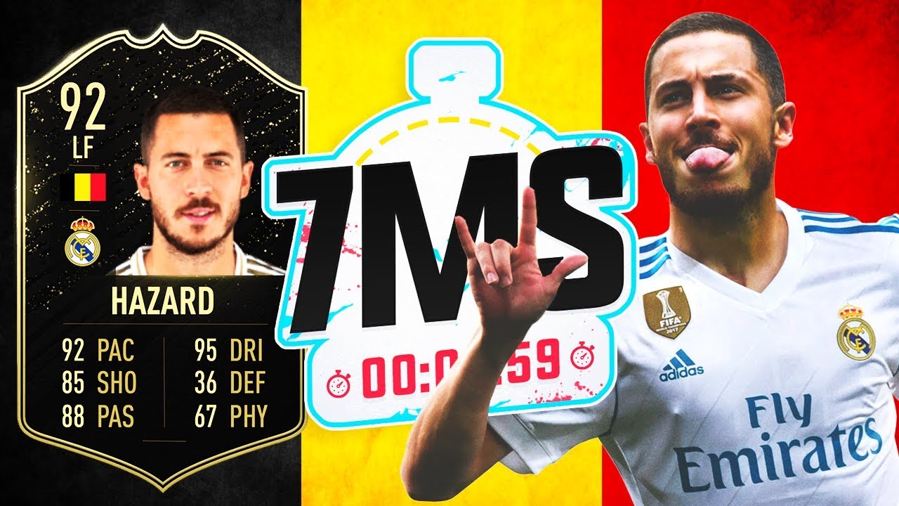 NLW TEAM OF DREAMS! 92 IF EDEN HAZARD 7 MINUTE SQUAD BUILDER - FIFA 20 ...