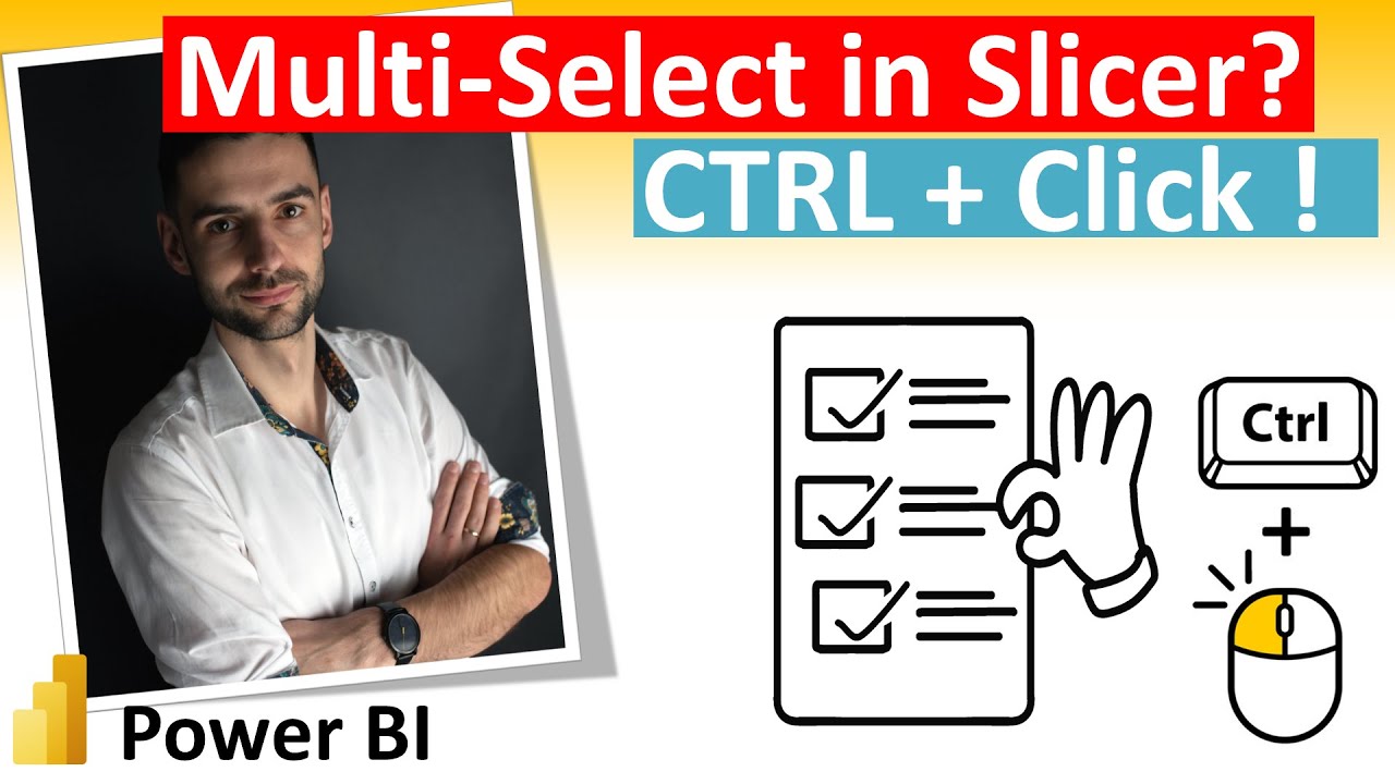 How to select multiple Items in Power BI slicer or filter - YouTube