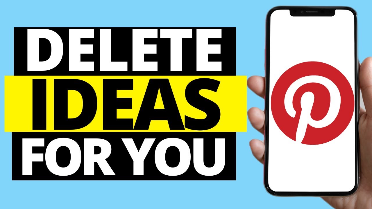 How To Delete Ideas For You On Pinterest Mobile App (iPhone / Android ...