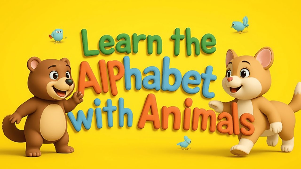 ABC Song with Animals 🐶🐱 – Learn the Alphabet A to Z with Cute Singing ...