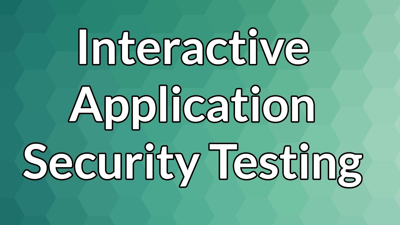 Interactive Application Security Testing - YouTube