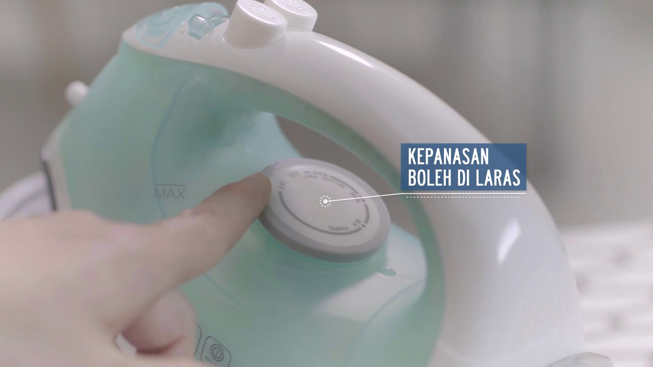 Haier Electric Cordless Steam Iron 2400W 80G Safety DE-7003 - YouTube