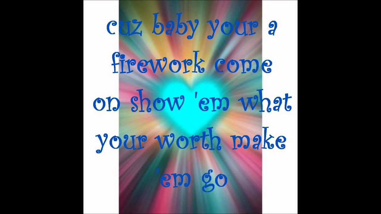 Firework Katy Perry Lyrics - YouTube