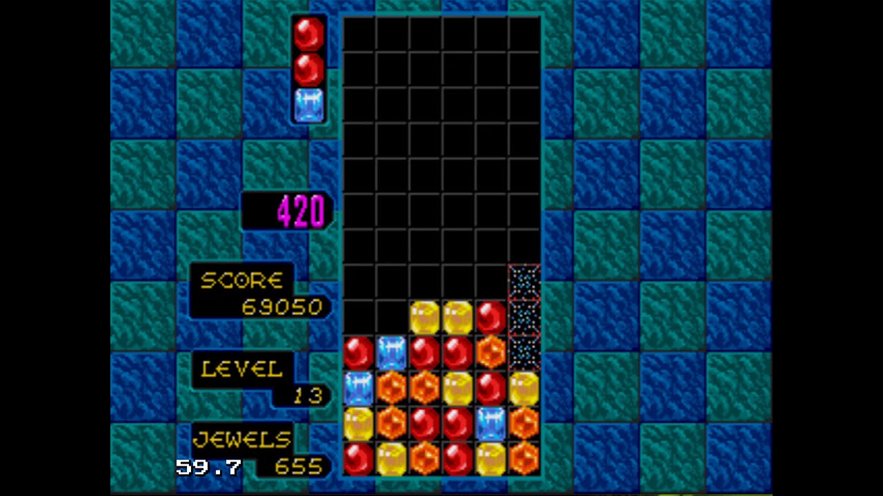 Columns (Mega Drive) Gameplay - YouTube