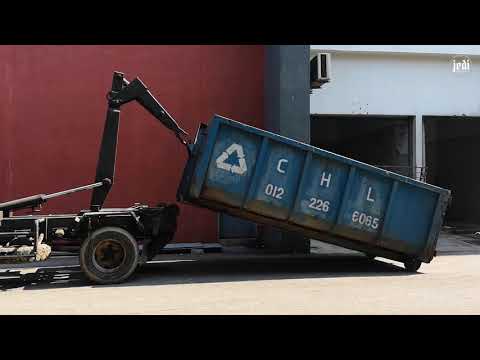 CHL Hydraulic Waste Truck Operation | Hook hydraulic system | Lori ...