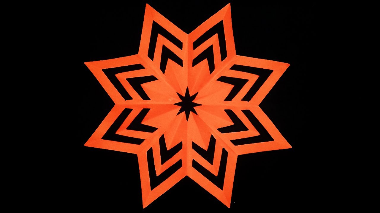 paper Star Easy - How to cut A Beautiful paper Star Easy step by step ...