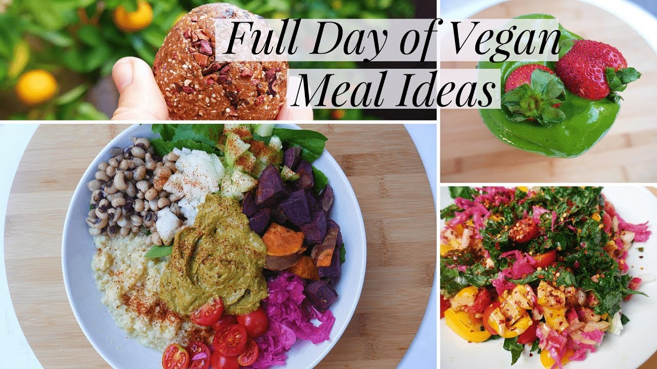 Vegan Meal Plan: 1 Whole Vegan Day of Eating | EASY Vegan Meal Ideas ...
