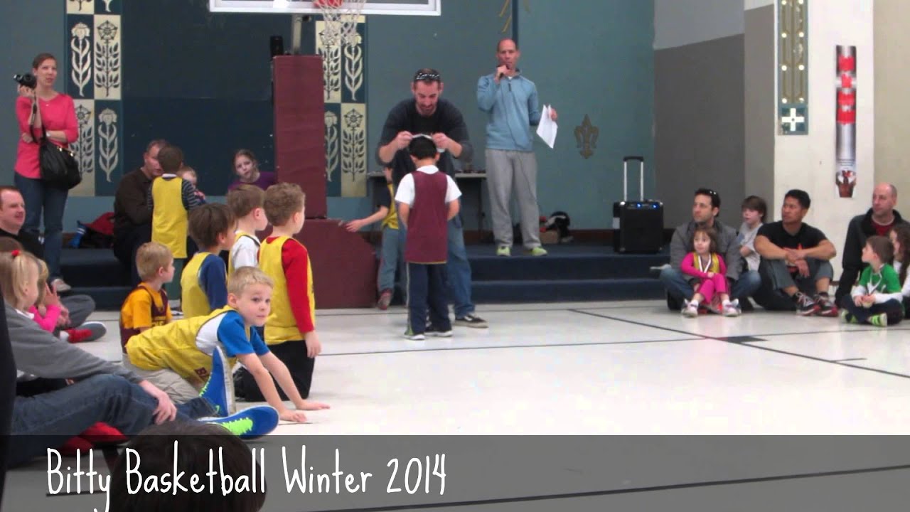 Trophy Day for Bitty Basketball Winter 2014 - YouTube