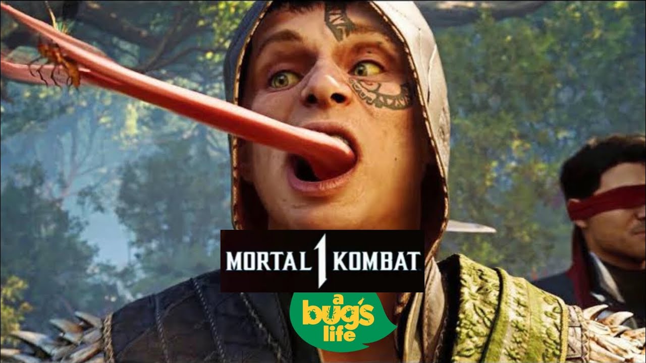 Mortal Kombat 1 - Reptile Eats Flying Insect - YouTube