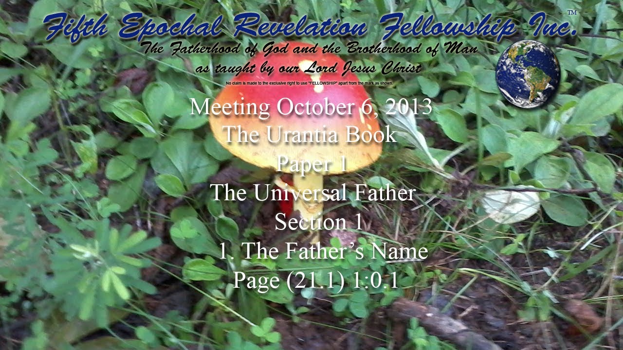 Paper 1 Part 1, The Universal Father - YouTube