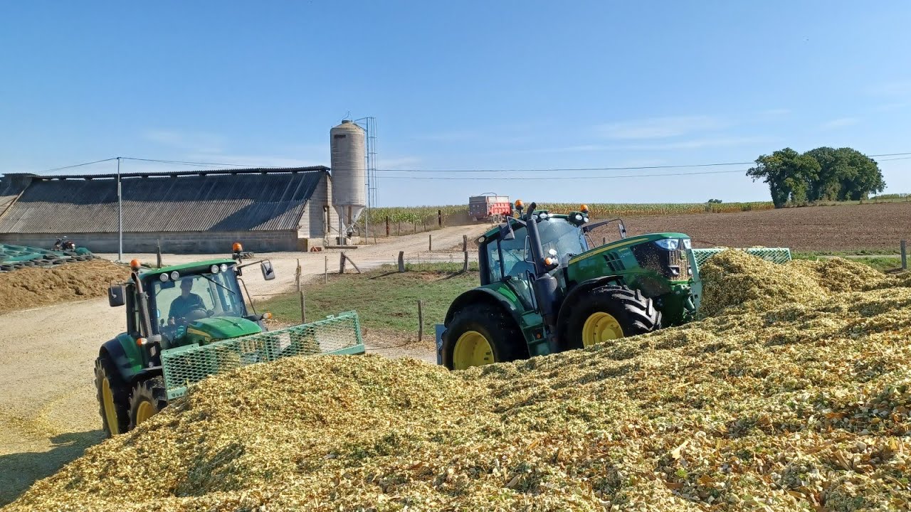 🤠 1 JOURNÉE à l'ENSILAGE de MAÏS 2022 🌽😎 ! - YouTube