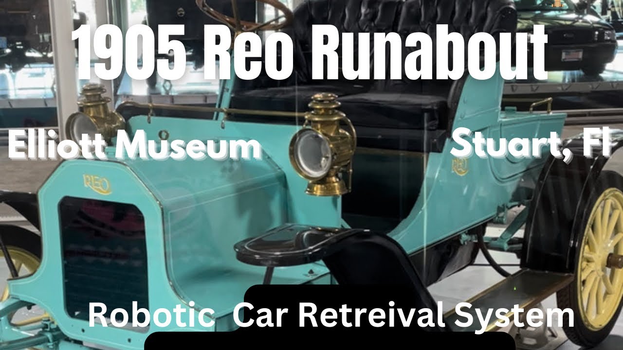 1905 Reo Runabout Antique Car coming off Robotic Retreival System ...