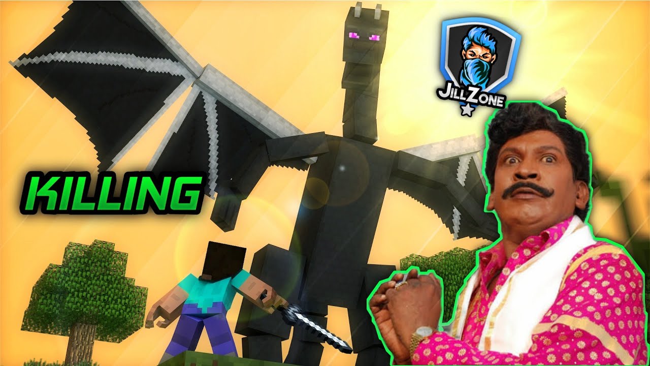 Minecraft Tamil 😨 1st Time Killing the Ender Dragon|| JILL ZONE 2.0 ...