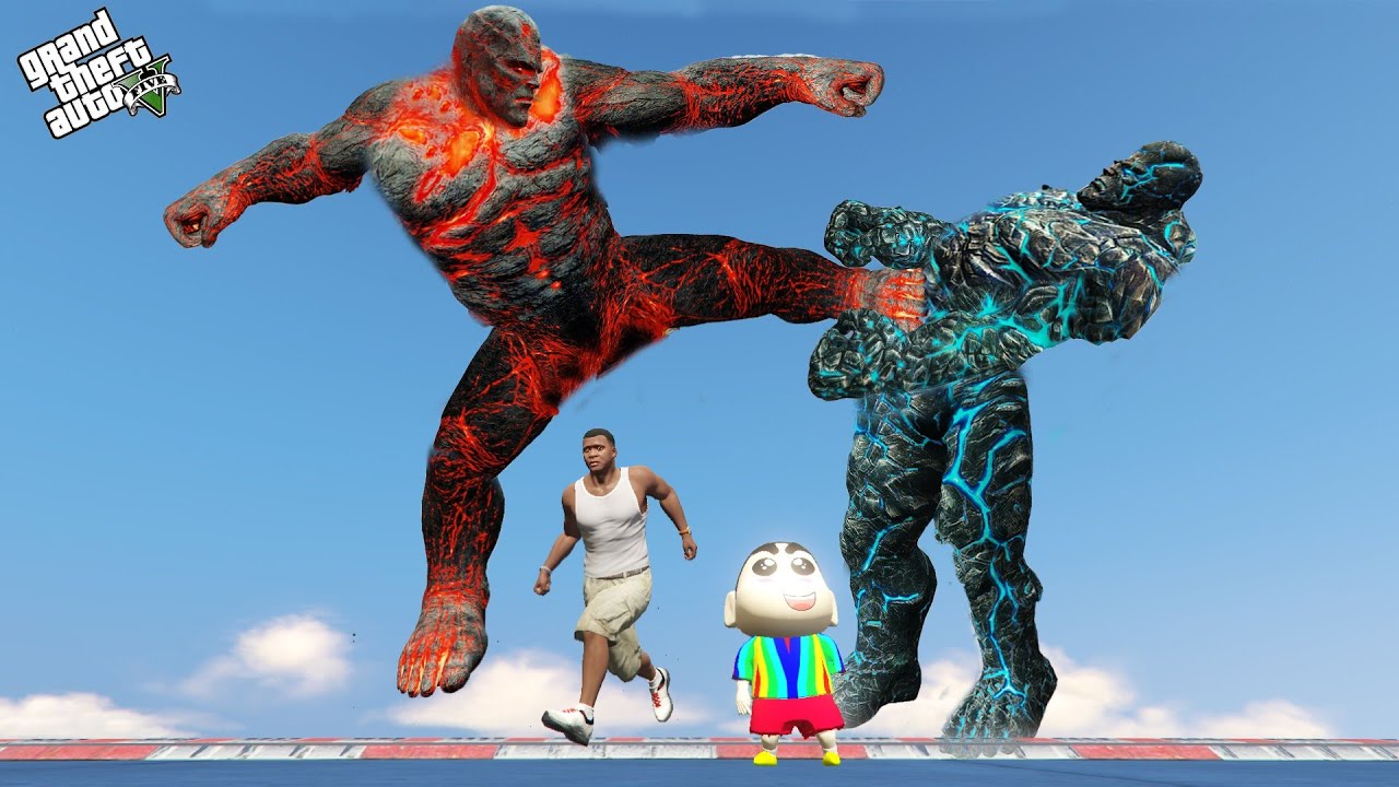 ALL FATHER GOD AND LAVA GOD REVIEW ICE GOD AND FRANKLIN SHINCHAN IN GTA ...