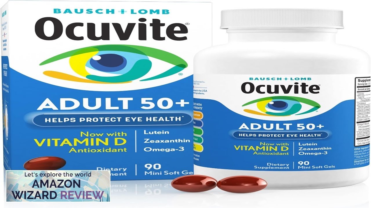 Ocuvite Eye Vitamin & Mineral Supplement Contains Zinc Vitamins C E ...