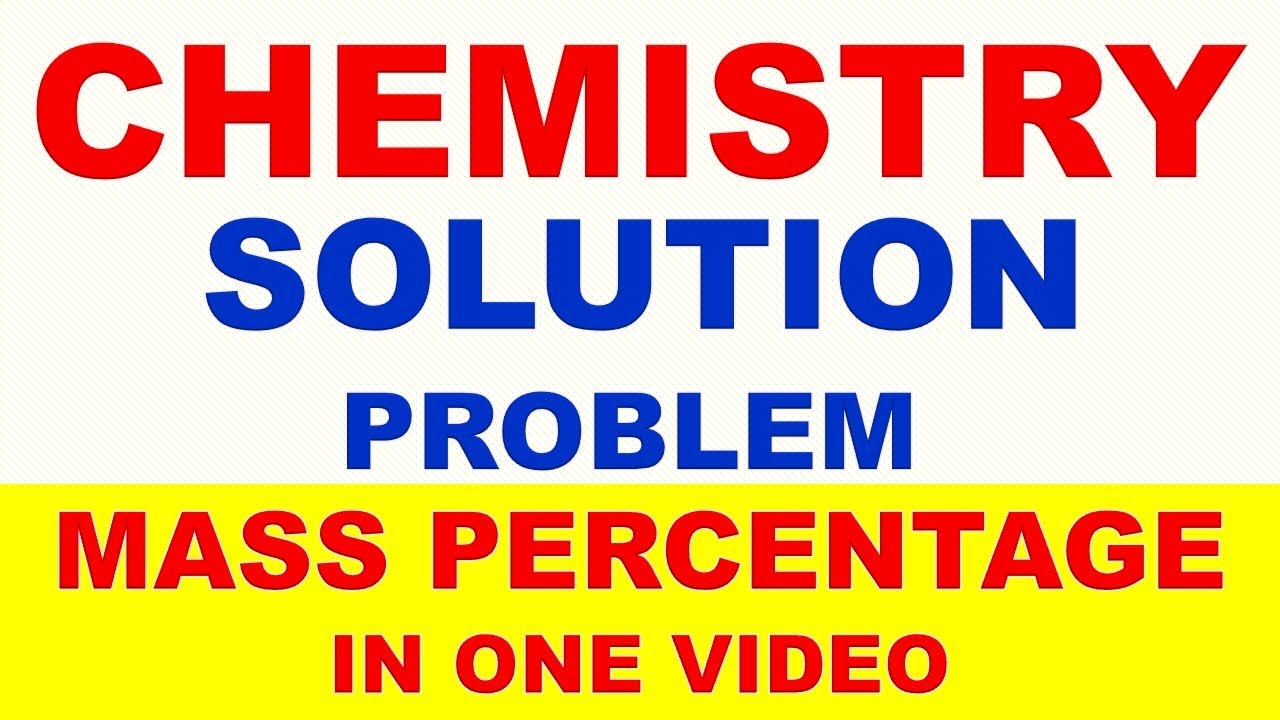 Mass percentage CBSE CLASS 12 UNIT 1 SOLUTION PROBLEM INTEXT, EXAMPLE ...