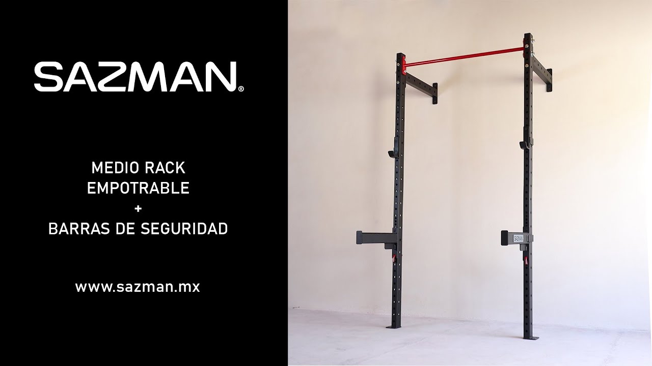 SAZMAN - Medio Rack Empotrable + Barra de seguridad - YouTube