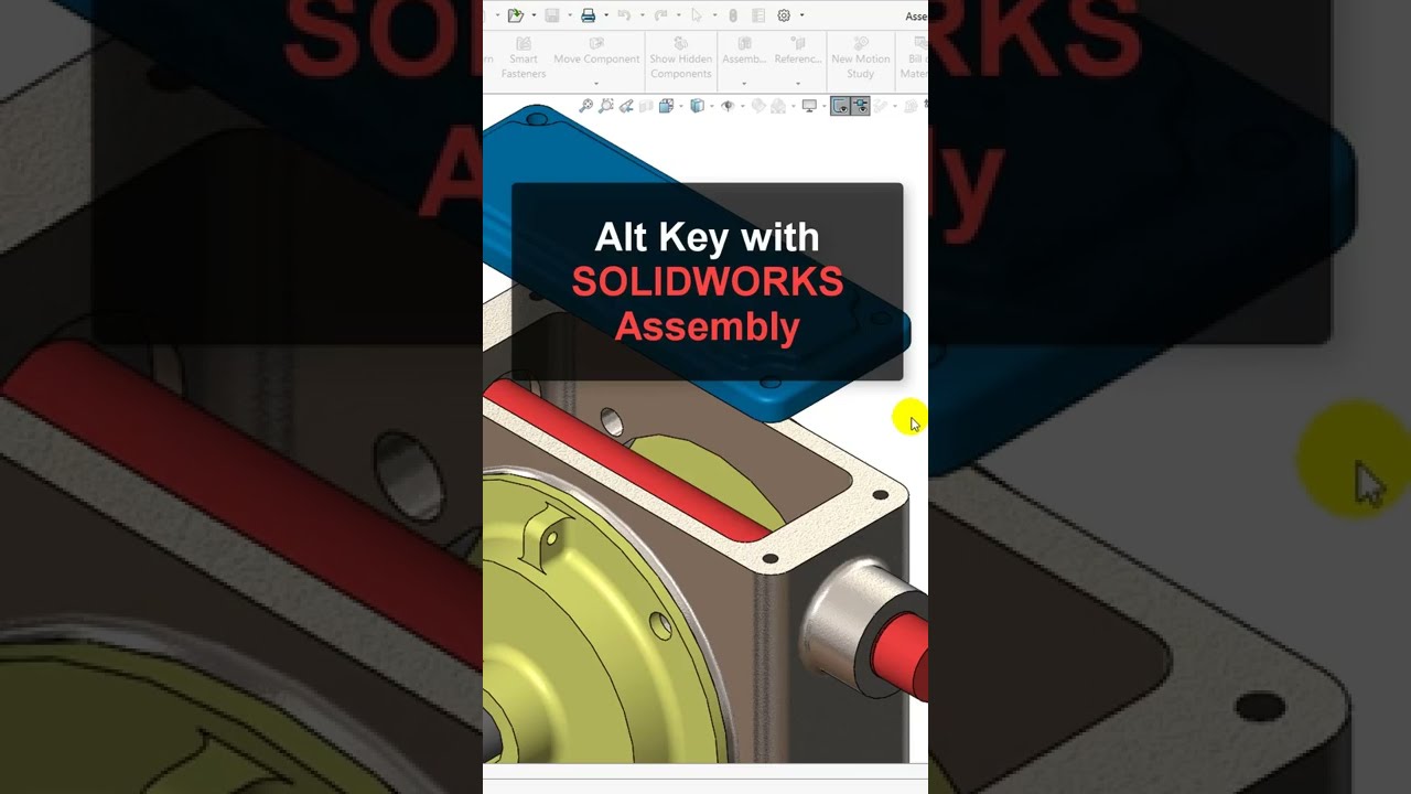 Alt Key with SOLIDWORKS Assembly (lệnh Mate) - YouTube
