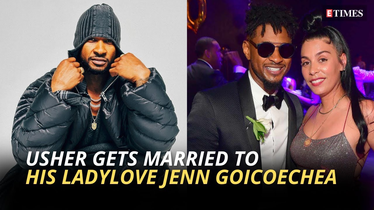 Singer Usher marries his longtime girlfriend Jennifer Goicoechea in Las ...