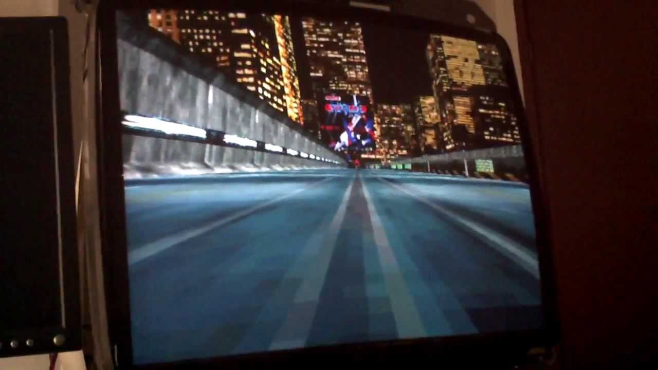 Cyber Cycles on Nanao Arcade Monitor - YouTube