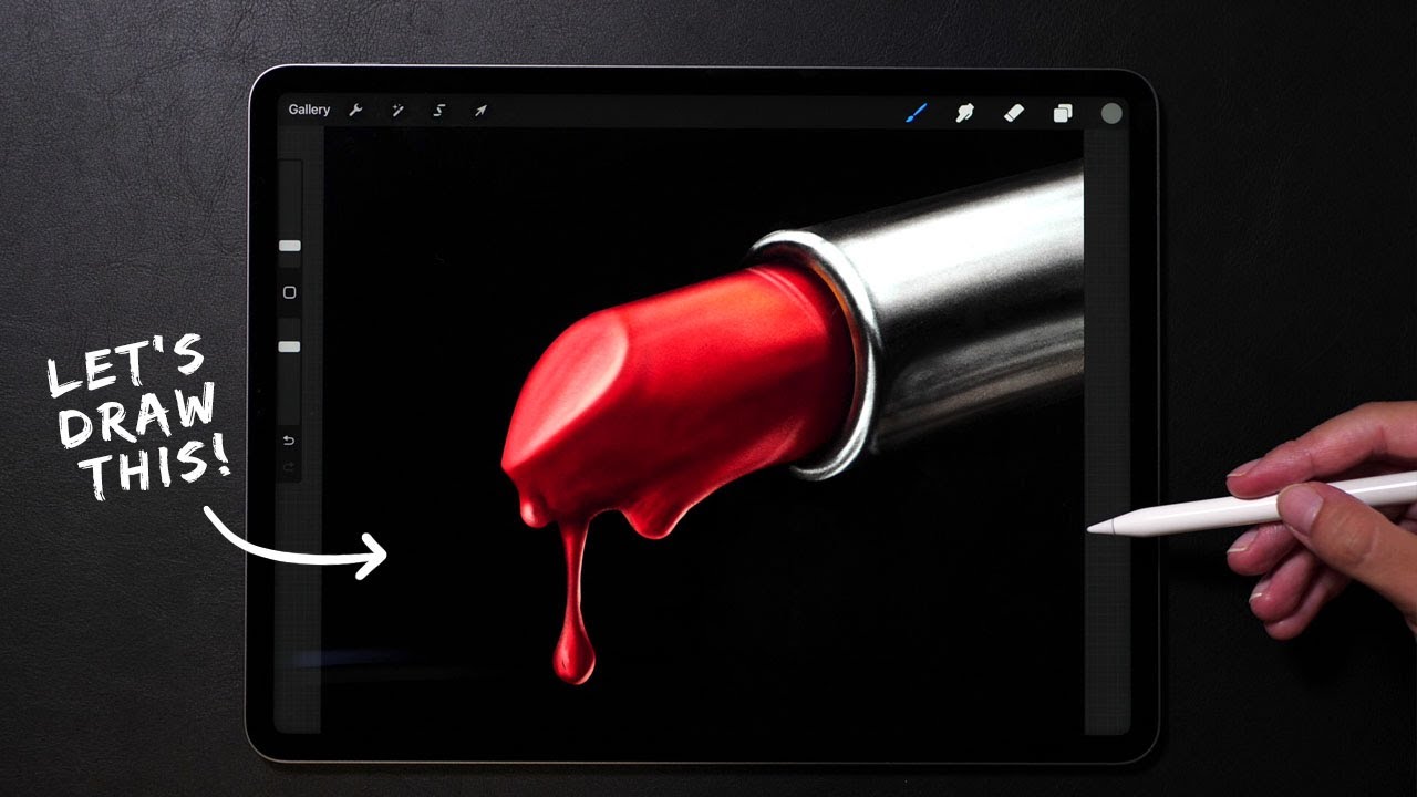 Drawing Realistic 💄💄 | My Procreate Digital DrawingTechnique - YouTube