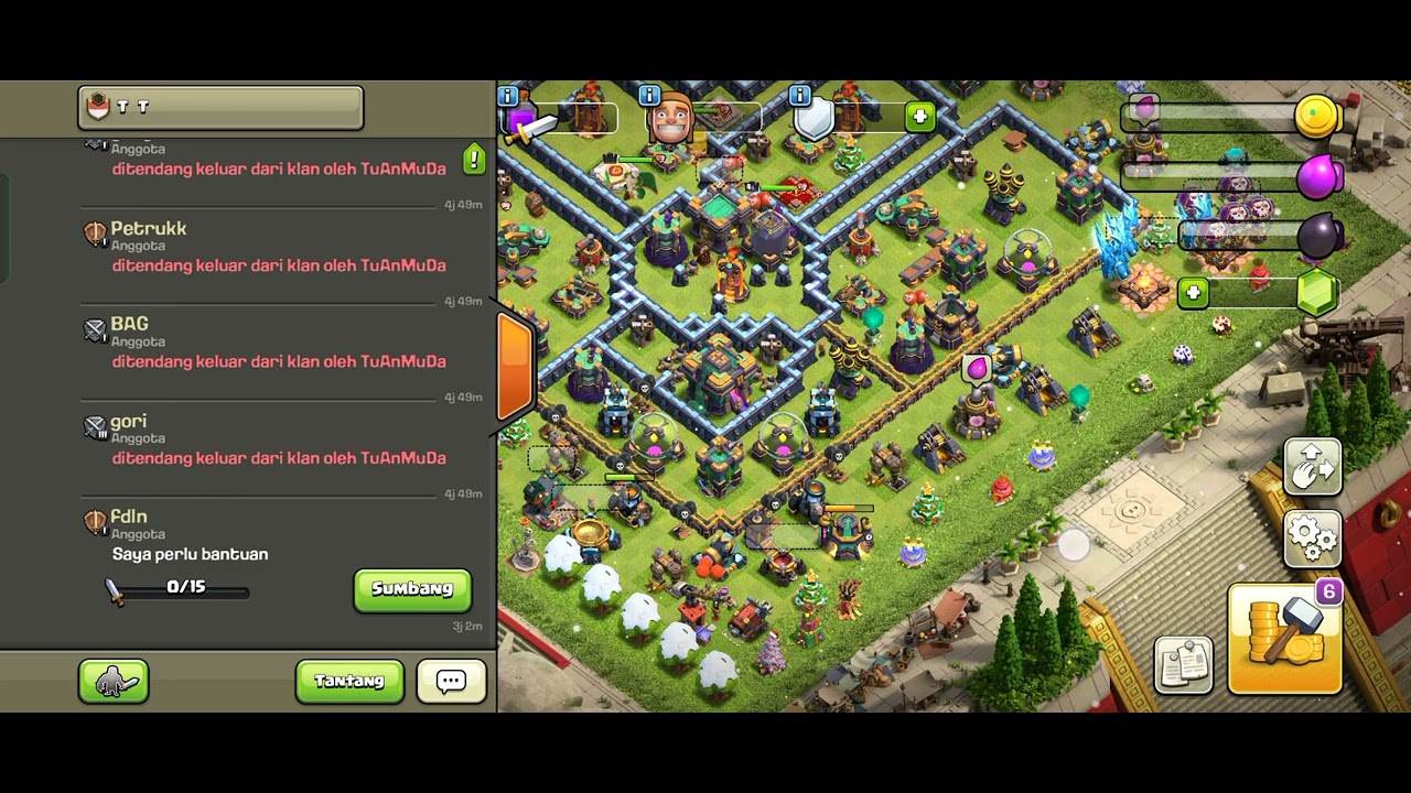 bug Coc,chat clans jadi ngelag setelah di spam emoticon - YouTube