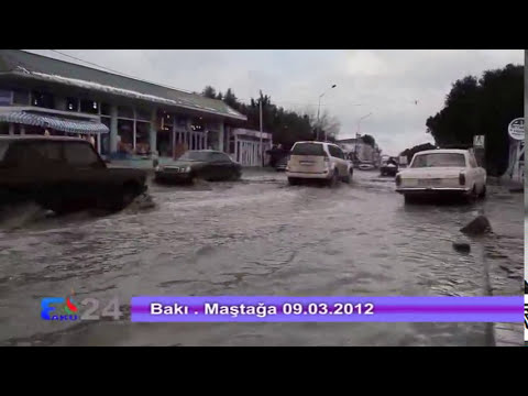Maştağa kəndini su basıb