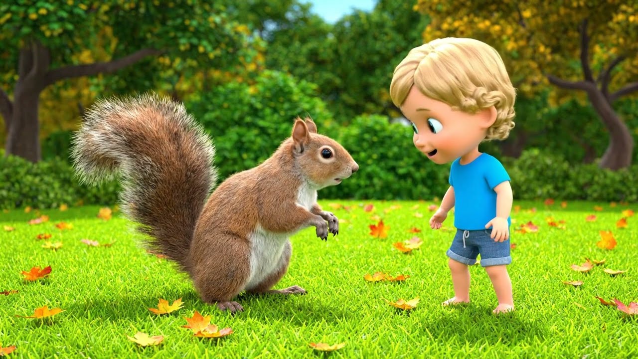 Naughty Squirrel Hid the Golden Acorns 🐿️ | Nursery Rhymes for Kids ...