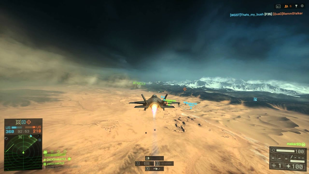 Battlefield 4 - Air Superiority F-35 vs F-35 (Silk Road: 101-27) - YouTube