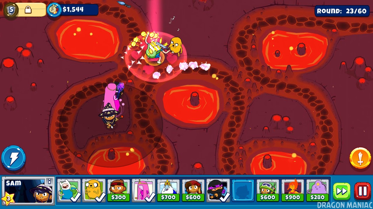 Bloons Adventure Time TD #81 - Lava Pools [Extreme] - YouTube