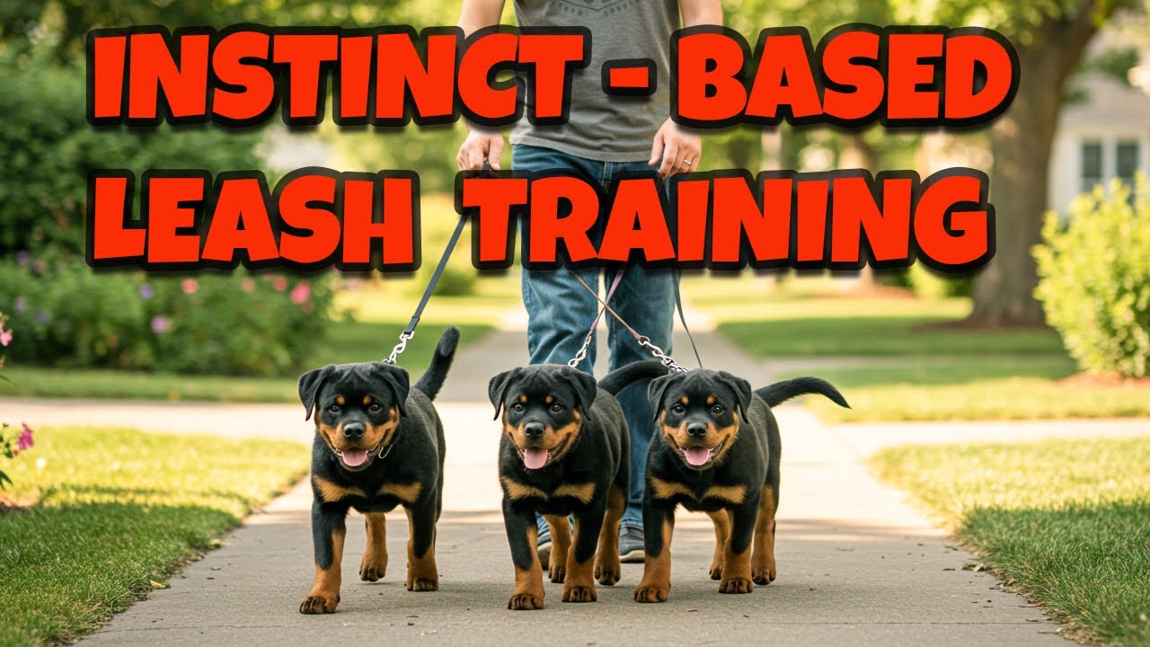 Teach Leash Manners Using Natural Instincts! - YouTube